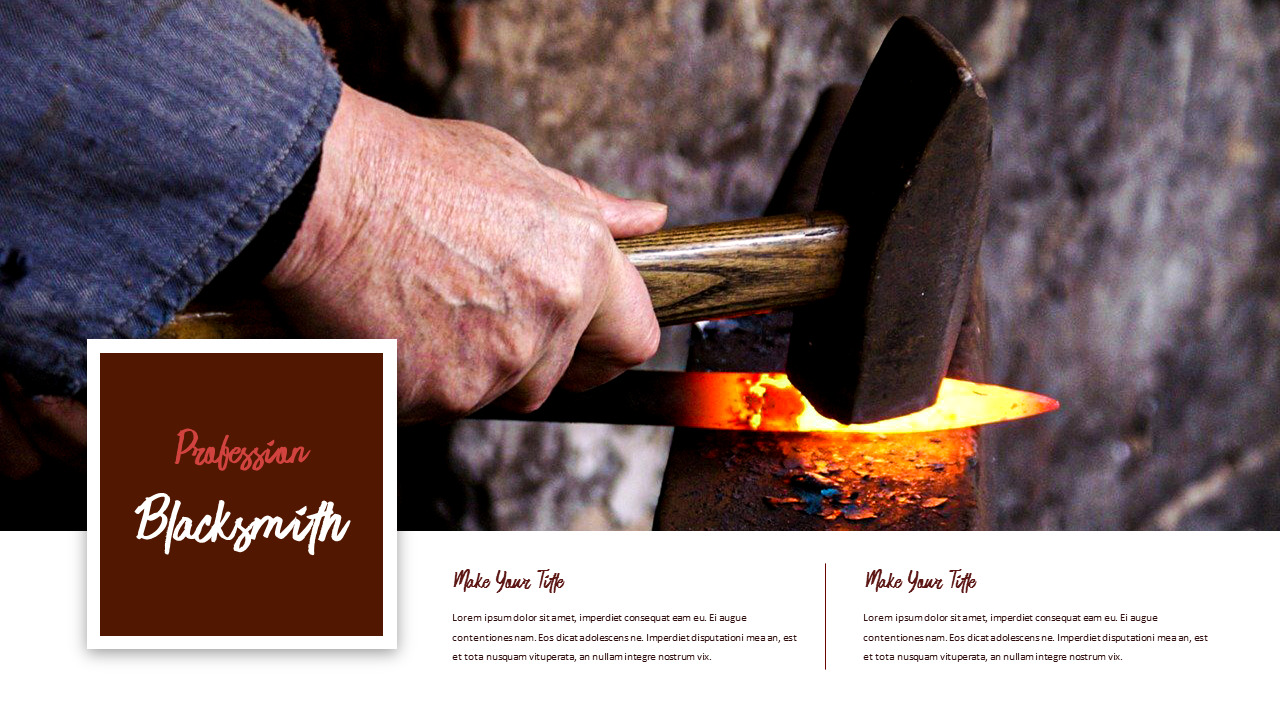 Blacksmith PowerPoint Presentations Samples|Business|Templates