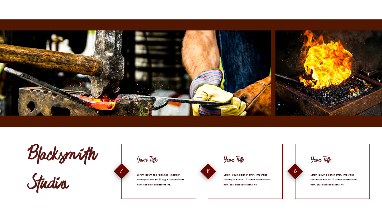 Blacksmith PowerPoint Presentations Samples|Business|Templates