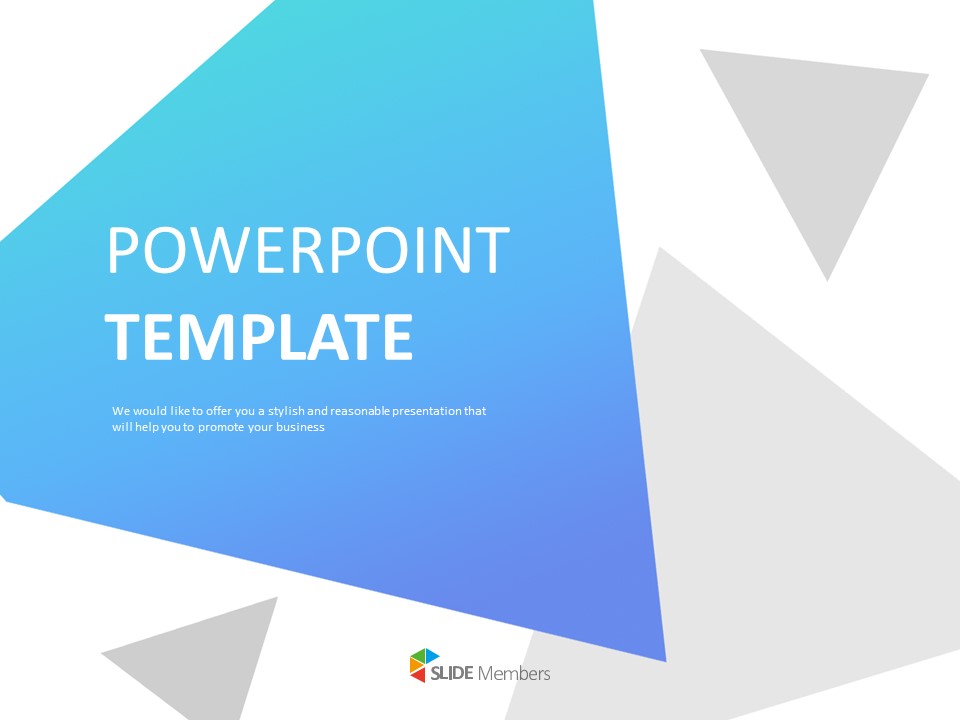 A Big, Blue Triangle With Small Triangles - Free Powerpoint Sample
