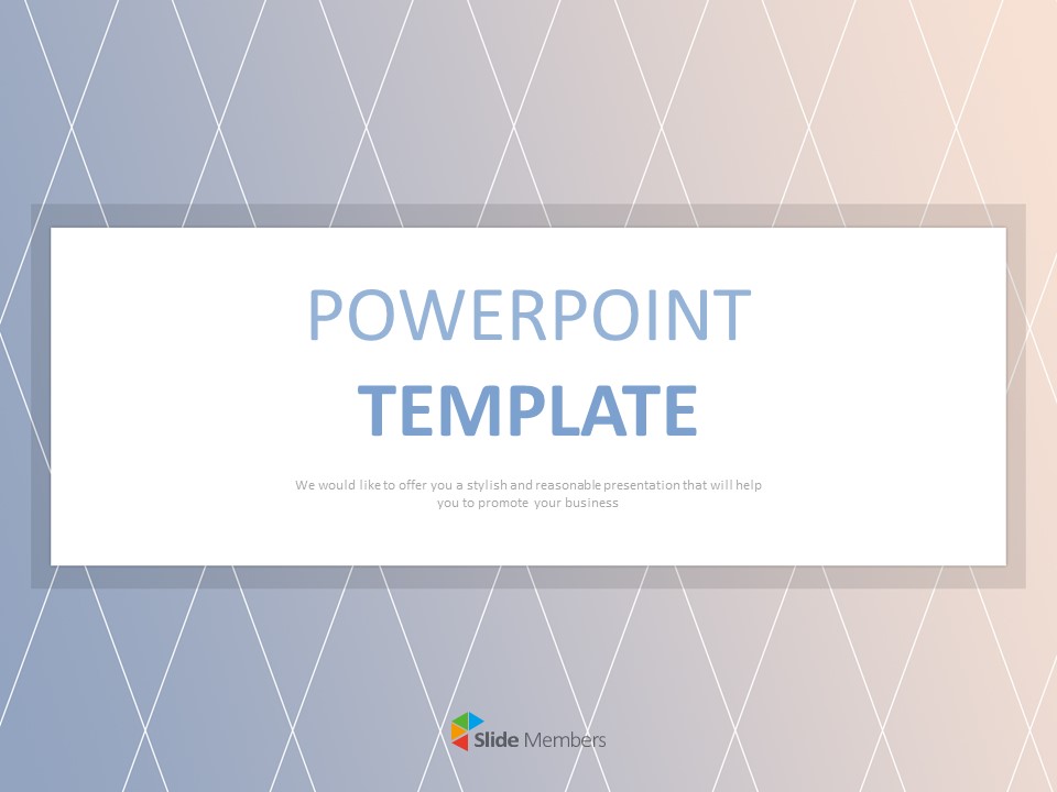 Blue and Pink Gradated Pattern - Free PPT Sample|Templates|Slides