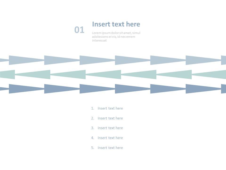 Free Powerpoint Template - Triangles Moving Toward Left|Slides