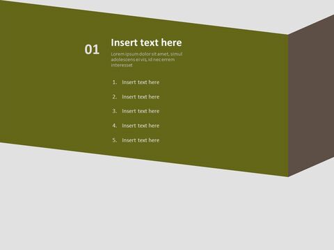 Free PPT Template - Dark Green Box|Slides