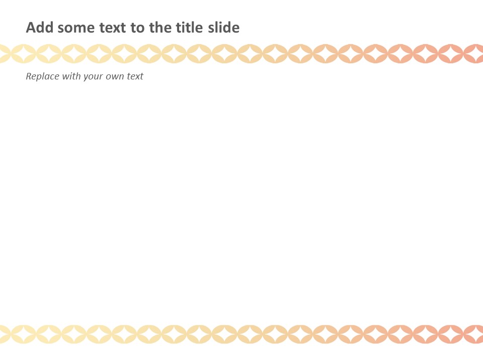 Free PPT Template - Ivory and Pink Gradated Flower Pattern