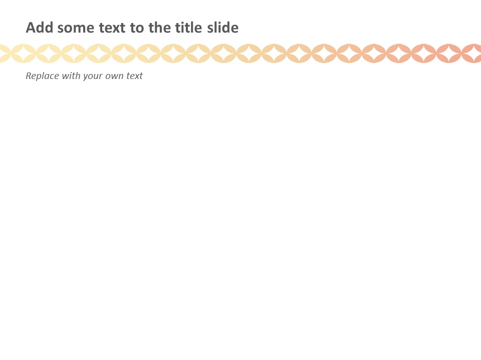 Free PPT Template - Ivory and Pink Gradated Flower Pattern