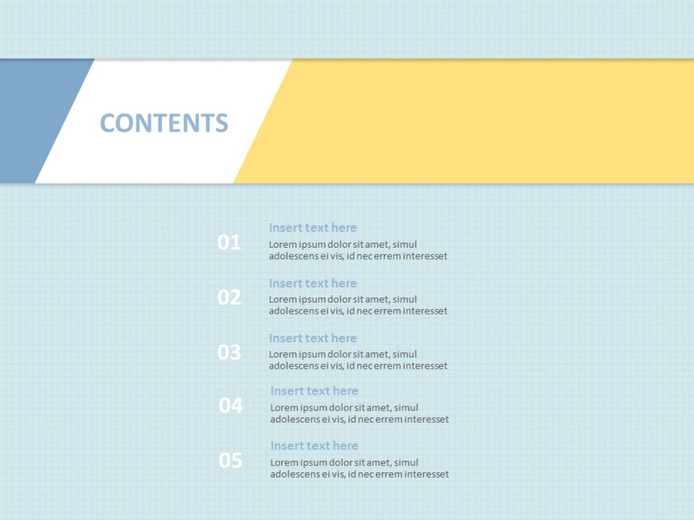 Free Presentation Templates - Outline of Titles: Blue and Yellow, Tip ...