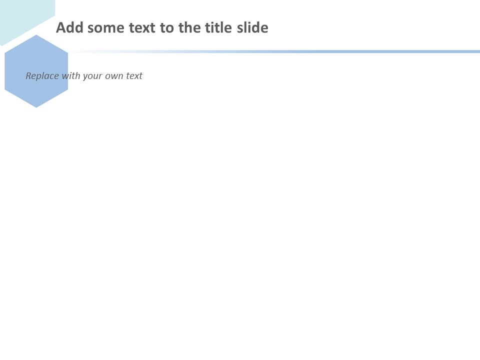 Gray Blue Hexagon - Free PPT Template