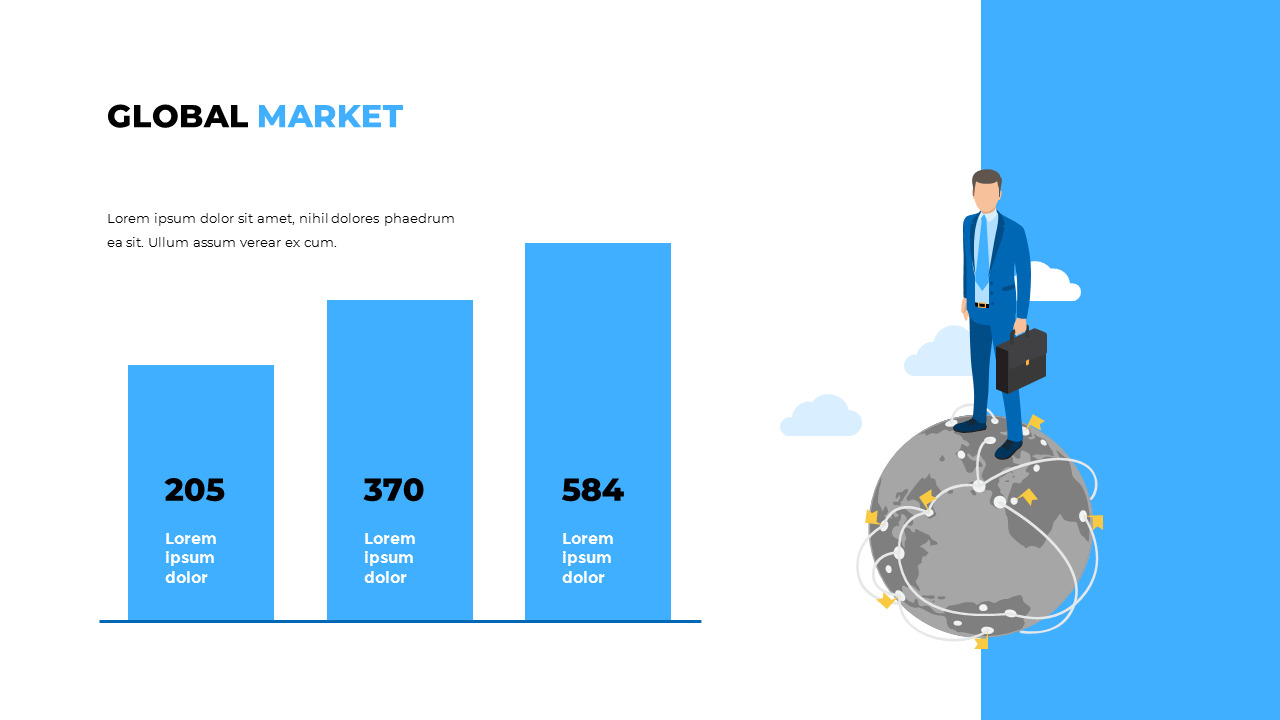 Blue Business Illustration Pitch Deck Business PowerPoint Templates