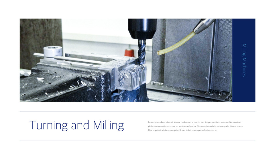 Milling Machines presentation slide design|Business|Keynote