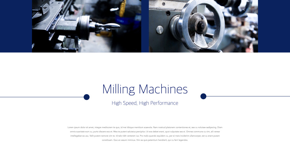 Milling Machines presentation slide design|Business|Keynote