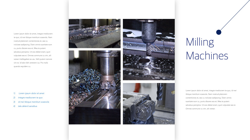 Milling Machines presentation slide design|Business|Keynote