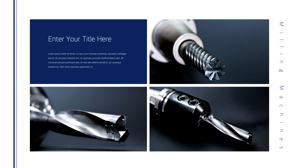 Milling Machines presentation slide design|Business|Keynote