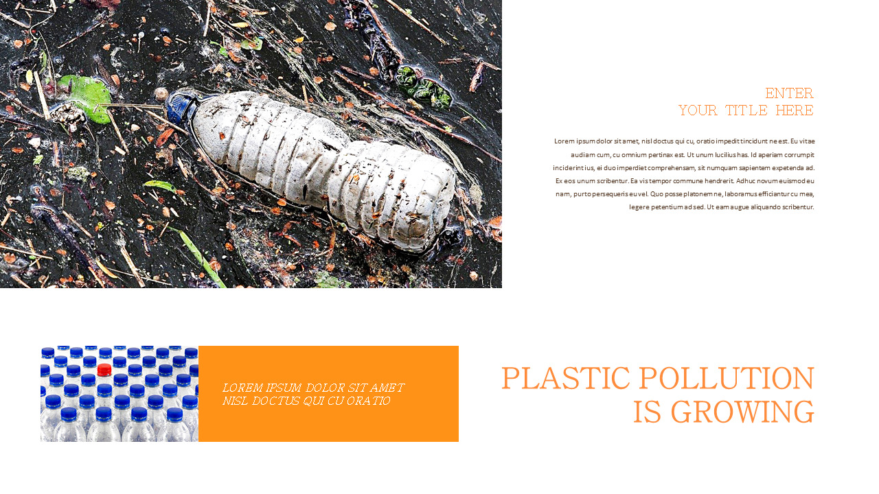 Plastic Pollution is Growing slide template|Lifestyle|PPT