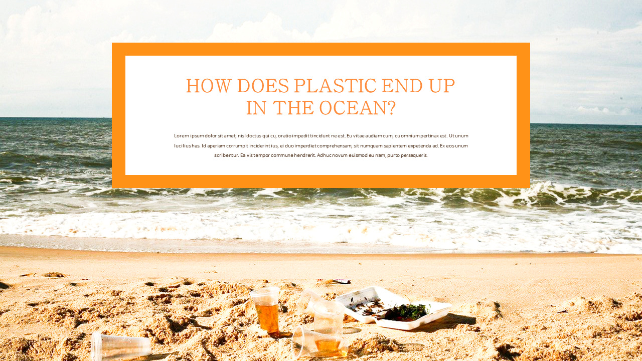 Plastic Pollution is Growing slide template|Lifestyle|PPT