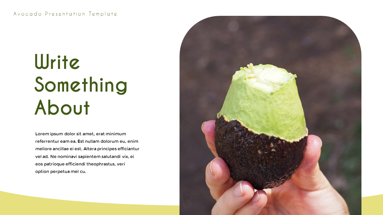 Avocado Presentation Design|Business|PPT Templates