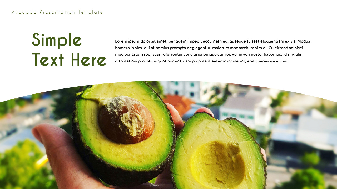 Avocado Presentation Design|Business|PPT Templates