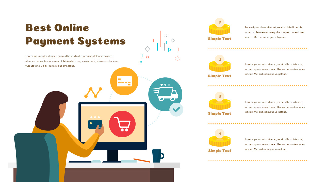 Online Shopping powerpoint themes