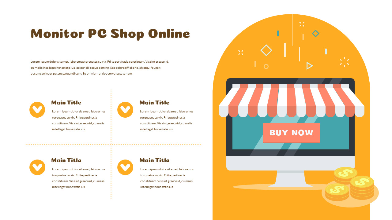 Online Shopping powerpoint themes