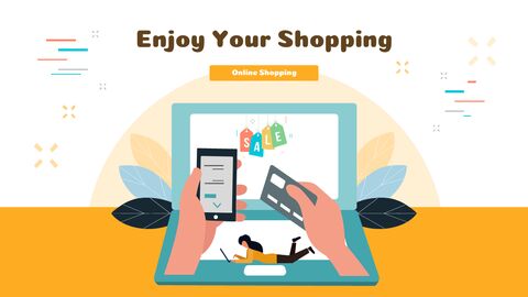 Online Shopping powerpoint themes
