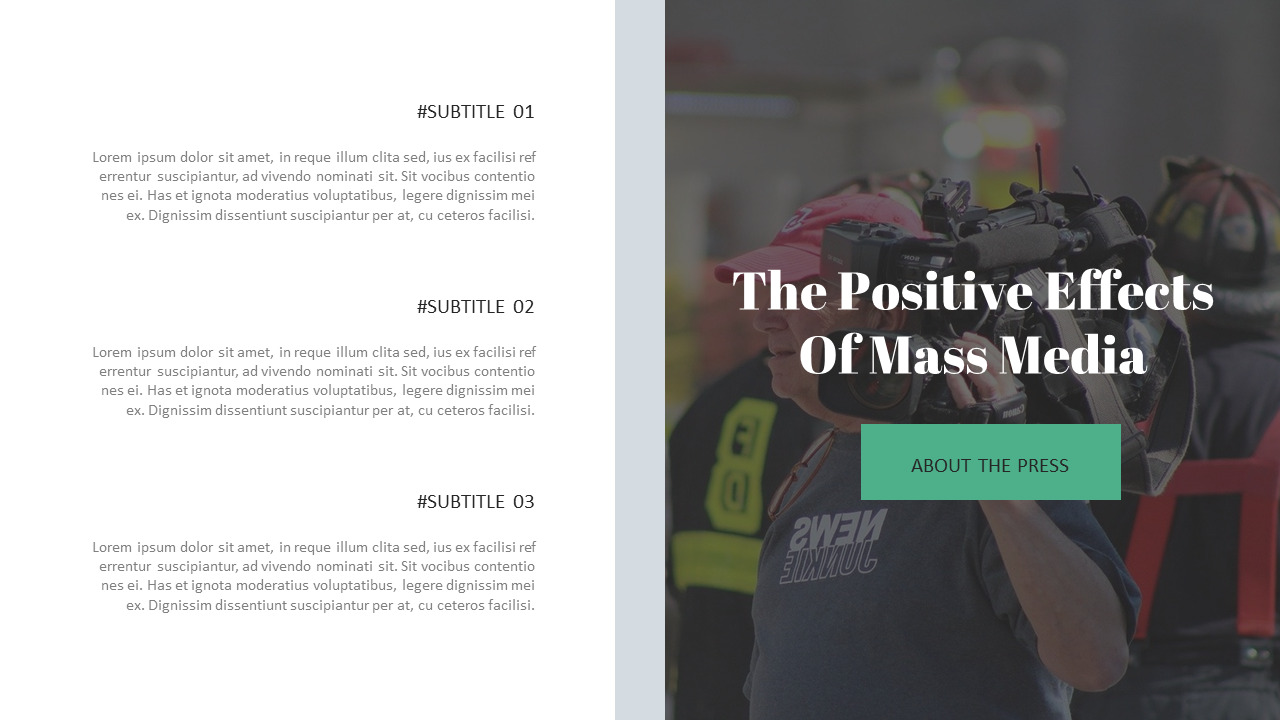 THE PRESS Presentation PowerPoint|Business|Templates