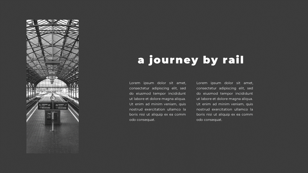 Train Presentation PowerPoint Template