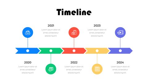 Bank Colorful Timeline Design|Single Slides