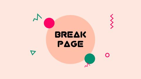 Break Page Slide Layout|Single