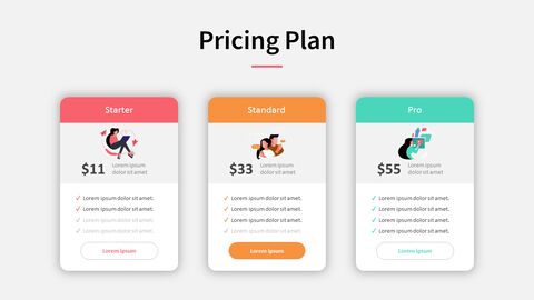 Communication Pricing Plan Single Layout|Prices|Slides