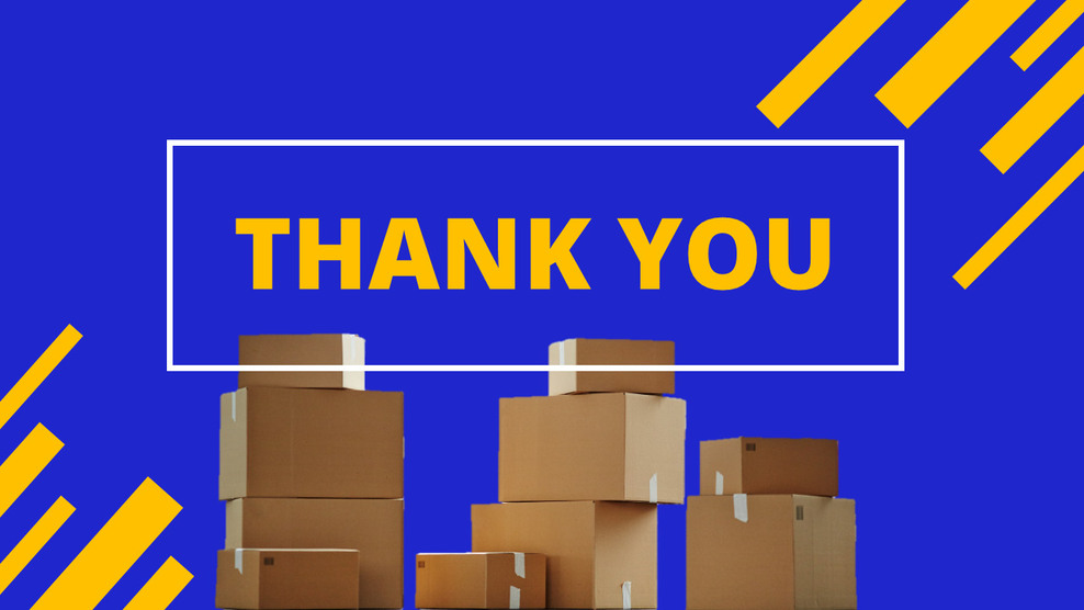 Free Delivery Thank You Slide Template – Logistics & Service ...
