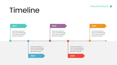Flag Timeline Slide Deck Template|Single