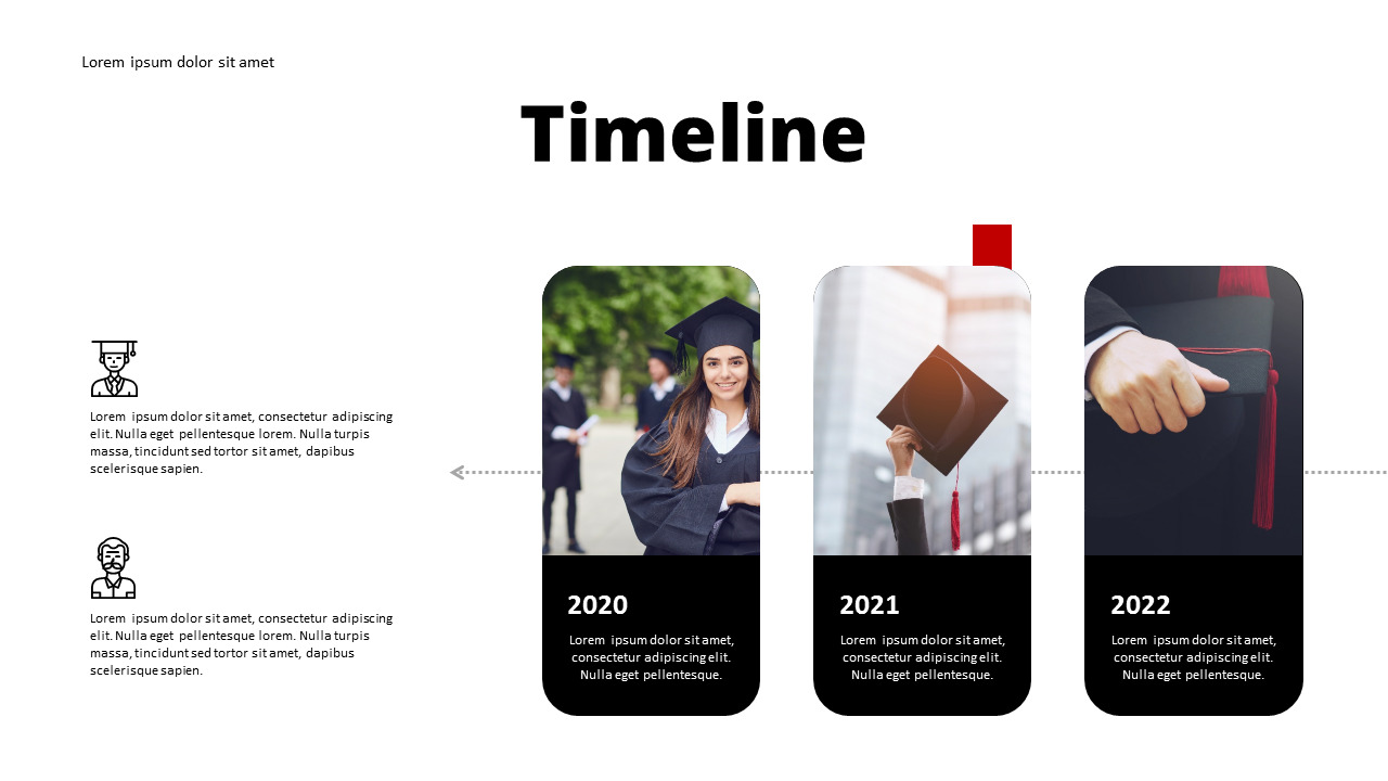 Graduated Timeline PPT Layout|Single Slides