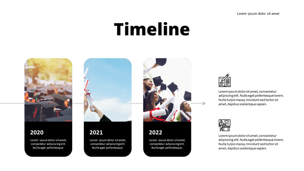 Graduated Timeline PPT Layout|Single Slides