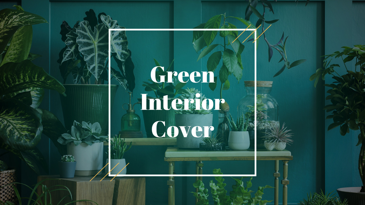 Green Interior Cover Presentation Slide|Single