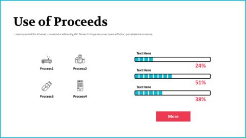 IT Use of Proceeds PowerPoint Slide Deck Cover|Timeline|Single