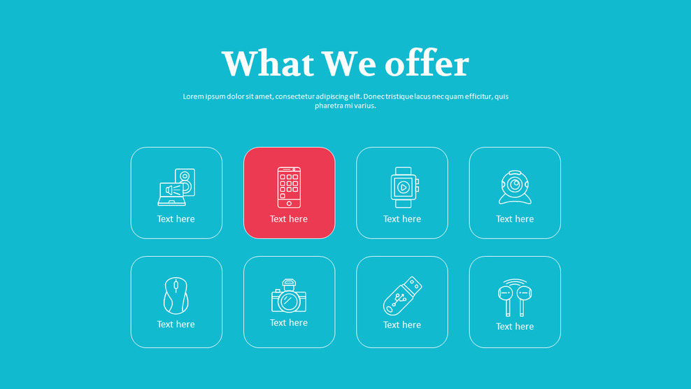 IT What We offer PowerPoint Design|Product, Services|Single Slides