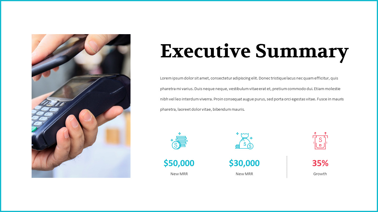 Mobile payment Executive Summary Single Layout|Overview|Slides