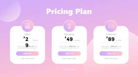 Pricing Plan Slide Layout|Prices|Single