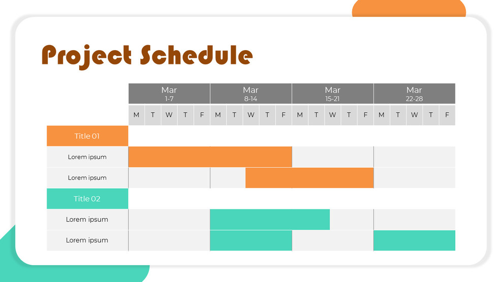 powerpoint project schedule template