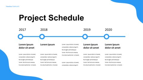Simple Project Schedule Simple Deck|Timeline|Single Slides