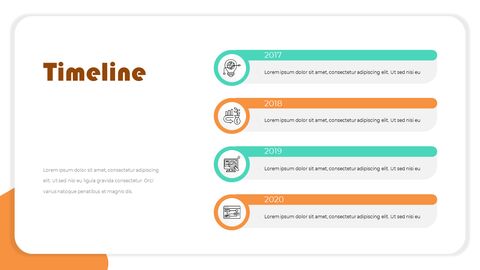Startup List Timeline Page Template|Single Slides
