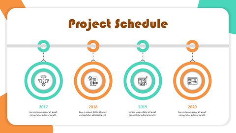 Startup Target Project Schedule Page Template|Timeline|Single Slides