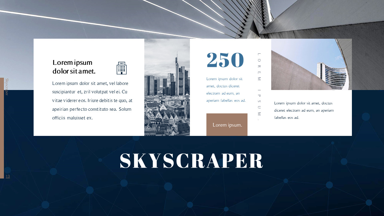 Beautiful City Skyscraper PowerPoint Proposal