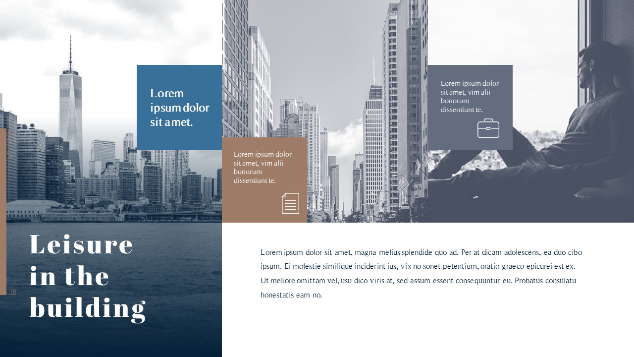 Beautiful City Skyscraper PowerPoint Proposal