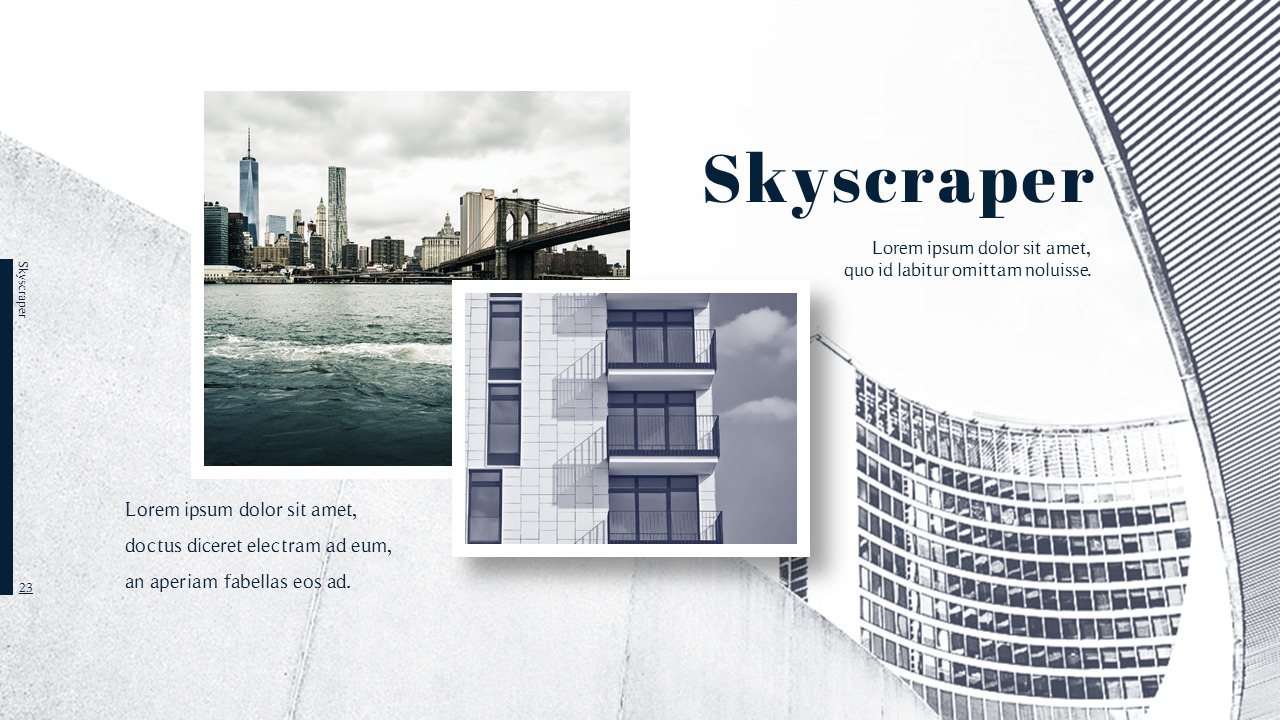 Beautiful City Skyscraper PowerPoint Proposal