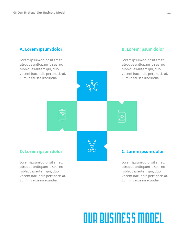 Hospital Business Annual Report PowerPoint Background Template