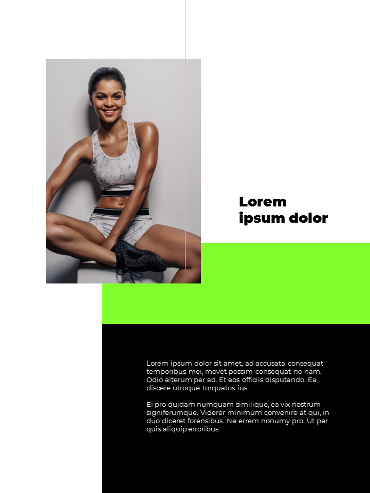 Sporty Concept Layout Design presentation slides ppt