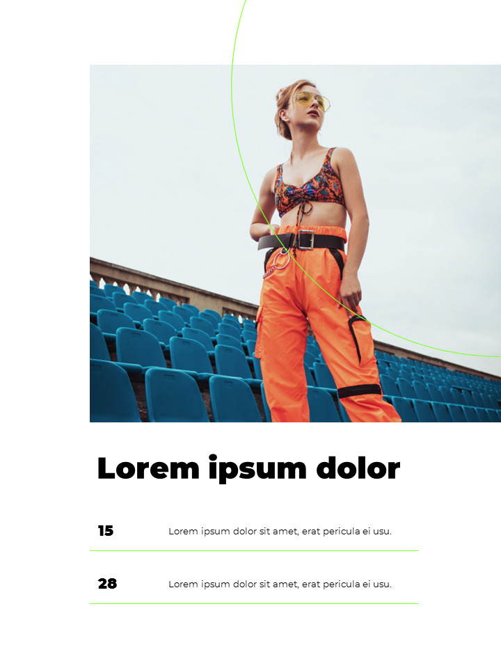 Sporty Concept Layout Design presentation slides ppt