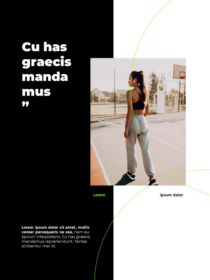Sporty Concept Layout Design presentation slides ppt