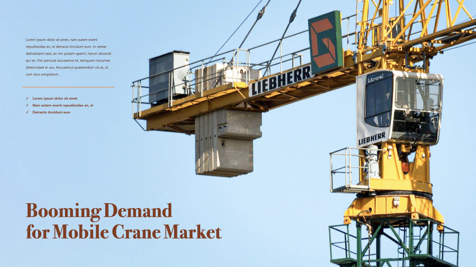 Crane Market presentation slide design|Business|Keynote