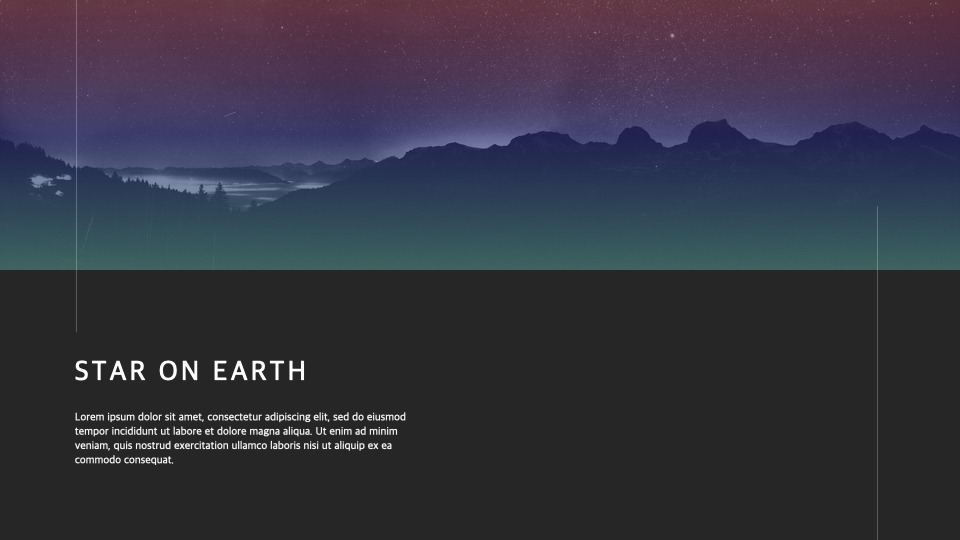 UNIVERSE keynote template|Lifestyle