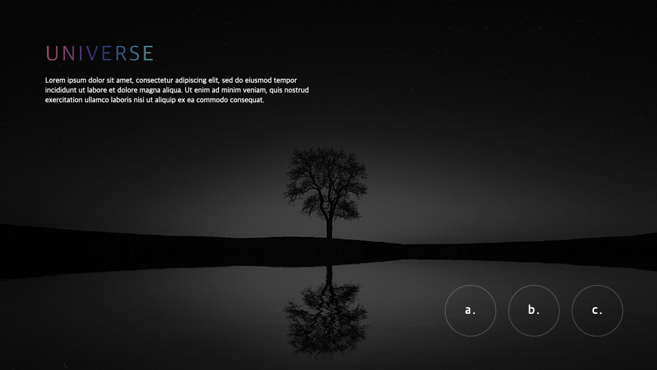 UNIVERSE keynote template|Lifestyle